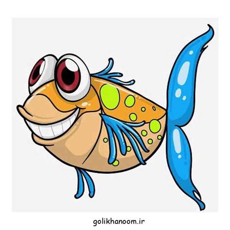 نقاشی ماهی کودکانه ” 2025؛ همراه با رنگ آمیزی بسیار زیبا با تنوع گلی