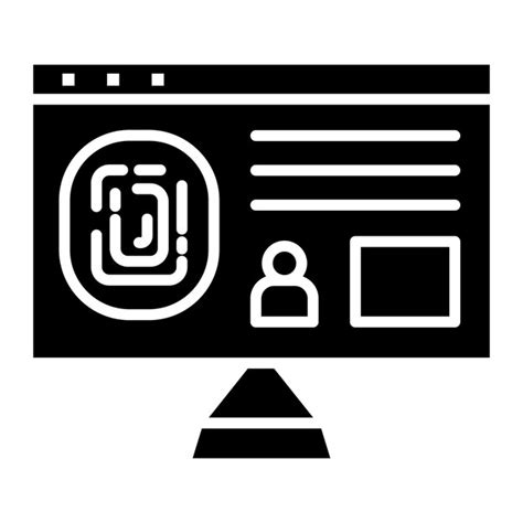 Premium Vector Fingerprint Database Vector Illustration Premium Vector Fingerprint Database Vector Illustration
