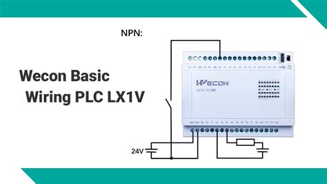 Wecon Plc Wiring Io Plc Lx1v Youtube