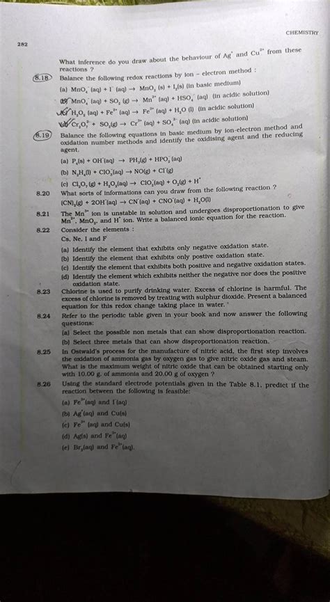 8 25 In Ostwalds Process For The Manufacture Of Nitric Acid The First S