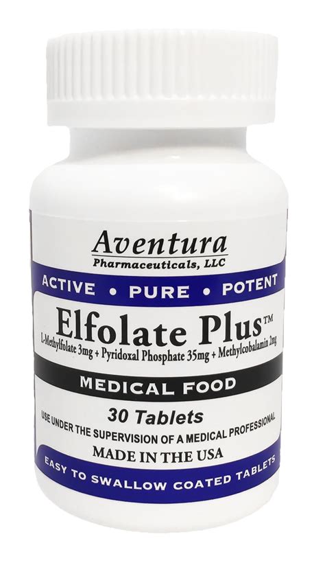 Plus® 3mg L Methylfolate Methyl Folate Methylfolate Medical Food Supplement Professional
