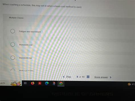 Solved When Crashing A Schedule This May Set In When A