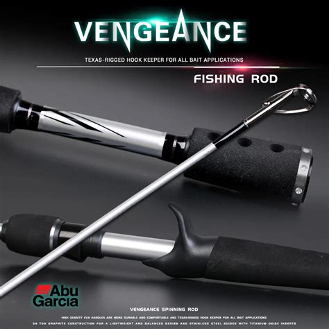 Abu Garcia Vengeance Spinning And Casting Fishing Rod 198cm 99 % Carbon ...