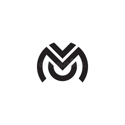 Letter Mu Simple Simple Geometric Line Logo Vector Stock Vector