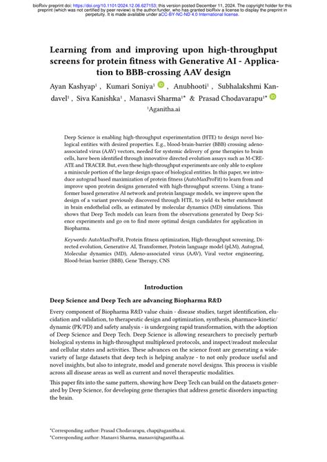 PDF Learning From And Improving Upon High Throughput Screens For Protein Fitness With