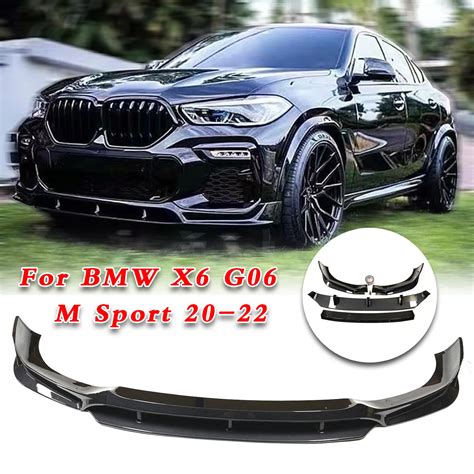 자동차 앞 범퍼 스포일러 립 하단 스플리터 블레이드 보호 바디 키트 Bmw X6 G06 M 스포츠 2020 2021 2022 2023 Aliexpress