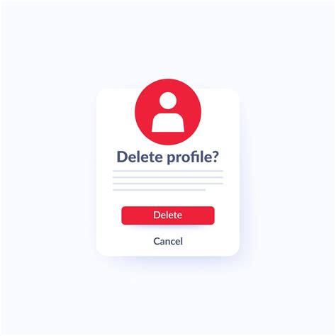 Delete Profile Form Ui Design 51533676 Vector Art At Vecteezy Delete Profile Form Ui Design 51533676 Vector Art At Vecteezy