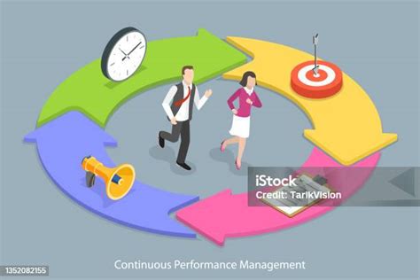 3d Изометрический Плоский Вектор Концептуальная Иллюстрация Непрерывного Управления