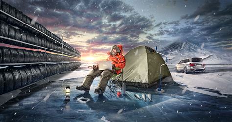 700 шин. Рекламная кампания: Купить шины проще простого :: Behance