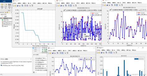 【24新算法】cpo Bp冠豪猪算法cpo优化bp神经网络回归预测，cpo Bp回归预测，多变量输入单输出模型。评价指标包括r2、mae