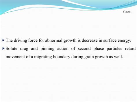 Cold Work And Annealing Recovery Recrystallization And Grain Growth Pptx