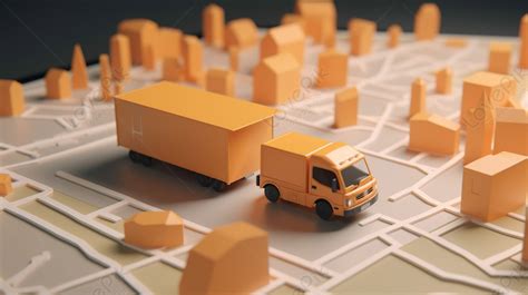 효율적인 온라인 배송 서비스 주문 추적 물류 및 모바일 배송 배경의 3d 렌더링 효율적 배경 길 배경 배달 서비스 배경 이미지 Hd 효율적 길 배달 서비스