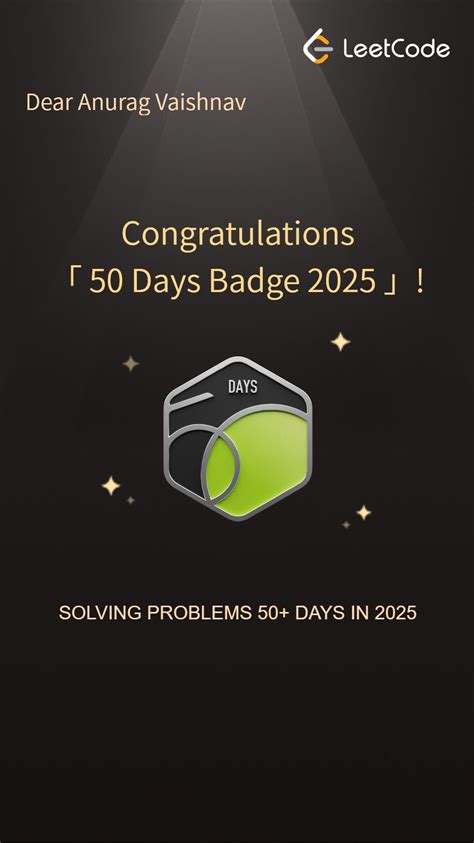 Leetcode Codingjourney Sapbasis Consistency 50daysofcode Anurag