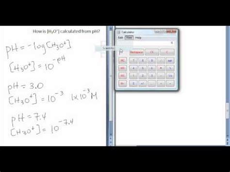 Calculate H From PH YouTube