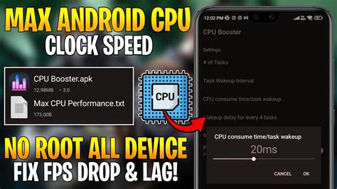 How To Boost CPU For Android No Root Max FPS Fix Lag YouTube
