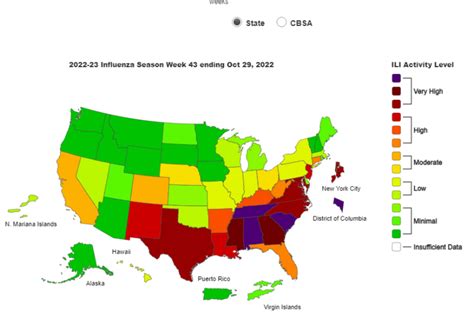 North Carolina And South Carolina Report Very High Level Of Flu Activity