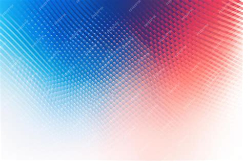 Premium Photo Vector Chequered Halftone Pattern Smooth Curved Border Red Blue Abstract