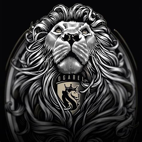 Cecil Lion Poster Black And White Feline Portrait Cecil Tattoos
