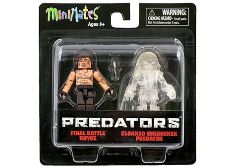 Diamond Select Toys Predator Minimates Series 3 Final Battle Royce And Cloaked Berserker Predator