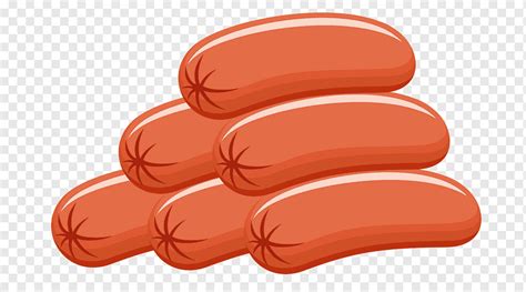 아침 소시지 소시지 롤 핫도그 손으로 그린 소시지 수채화 그림 음식 오렌지 Png Pngwing