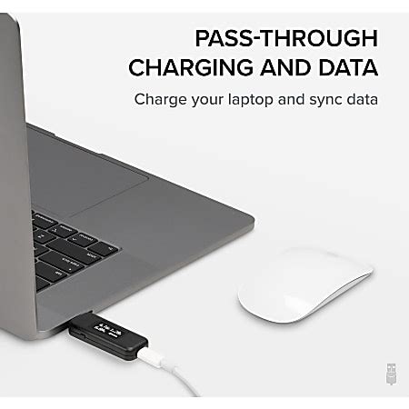 Plugable Usb C Power Meter Tester For Monitoring Usb C Connections Digital Multimeter For Usb C
