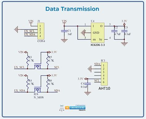 Aht10 High Precision Digital Temperature And Humidity Measurement Module The Engineering Projects
