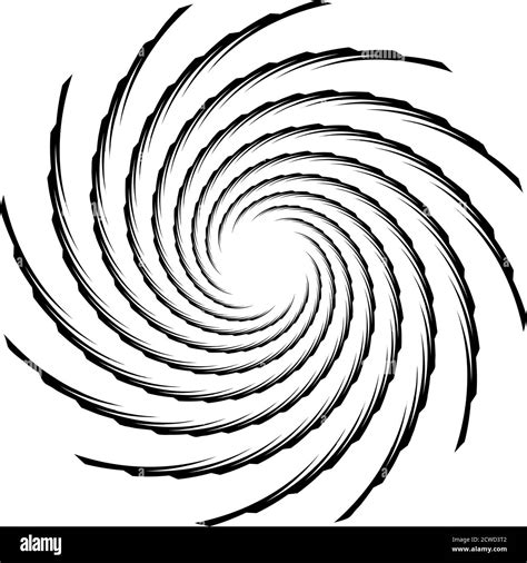 Spiral Twist Radial Swirl Twirl Circular Vector Illustration Revolve