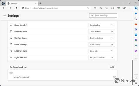Microsoft Edge Will Let You Disable Mouse Gestures On Specific Websites Software News Nsane