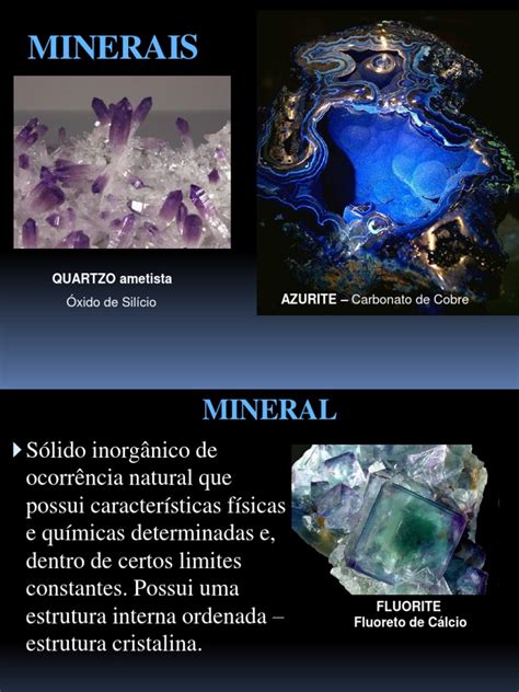 1 Minerais Propriedades Pdf Minerais Materiais