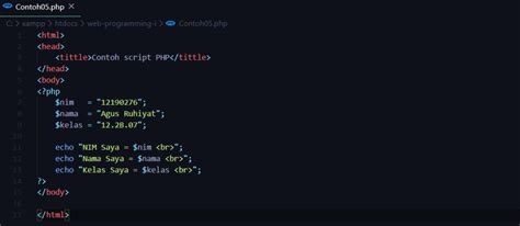Dasar Dasar Php Portal Pemrograman