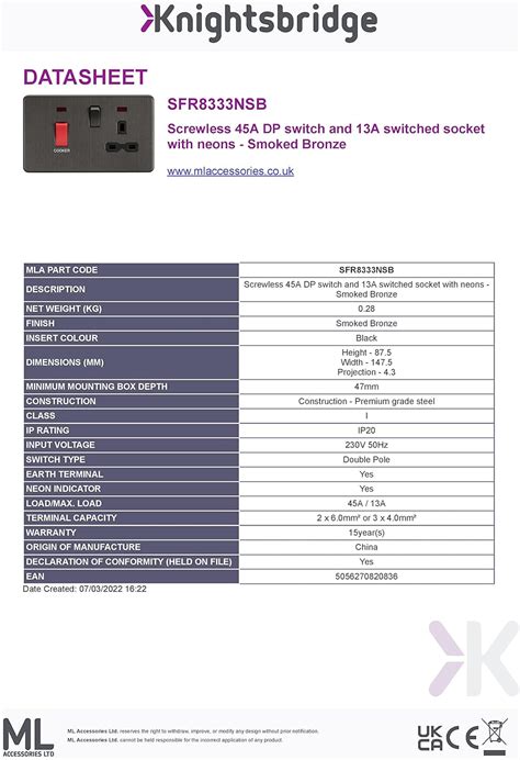 Screwless A DP Switch And A Switched Socket With Neons BigaMart