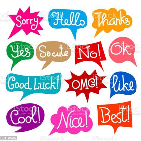 다채로운 채팅 거품 기포에 대한 스톡 벡터 아트 및 기타 이미지 기포 대화 풍선 문자 기호 디자인 Istock