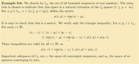 Solved Example 9 6 We Denote By Lo The Set Of All Bounded Chegg Com