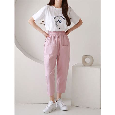 포스티 린넨 스판 항아리 바지 Cmm5pt140f