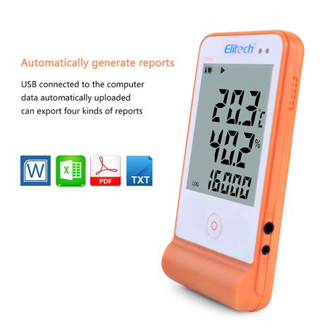 Gsp 6 Digital Usb Temperature Humidity Data Logger Built In Ntc Sensor High Precision