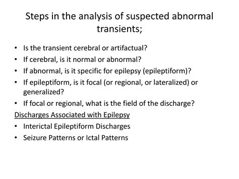 Recognition Of Abnormal Eeg Pptx Brain And Nervous System