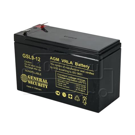Купить аккумулятор Аккумуляторная батарея general security gsl 9 12 по