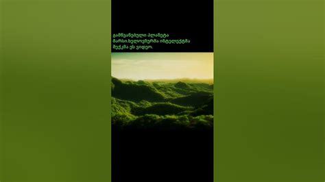 გამწვანებული პლანეტა მარსი ხელოვნურმა ინტელექტმა შექკმა ეს ვიდეო Youtube