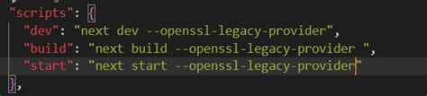 Err Ossl Evp Unsupported · Issue 2 · Alterclassio Ecommerce Nextjs