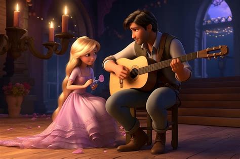 Premium Photo Tangled Tunes Hug Photo