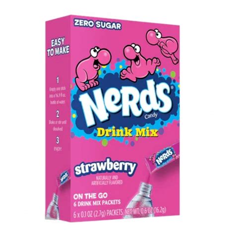 Nerds Mix Drink Strawberry 6 Pack Candy Snack Experts