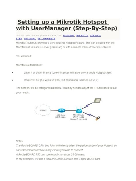 Mikrotik Hotspot Import Users Mikrotik Configuration I I Start Hotspot