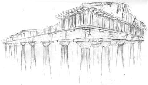 Parthenon Sketch By Nebulan On Deviantart
