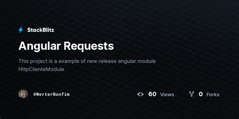 angular requests stackblitz