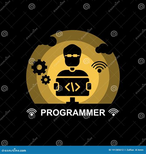 programmer silhouette clipart stock free download vector illustration 191385612