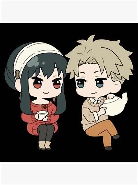 Loid And Yor Forger Chibi Art Print For Sale By Mangamolly Redbubble