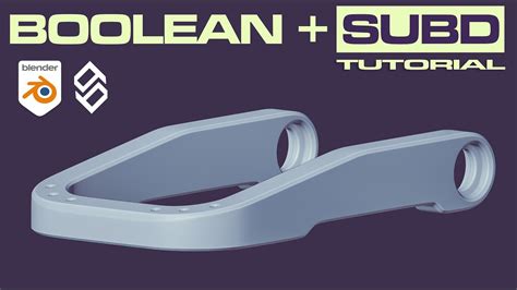 Hard Surface Tutorial For Blender Boolean To Subd Workflow Youtube