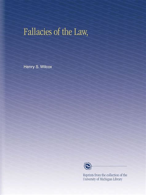 Fallacies Of The Law Books