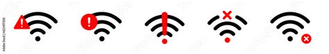 Wifi And Wireless Problem Icon Internet Connection Problem Icons Wifi Signal Wireless