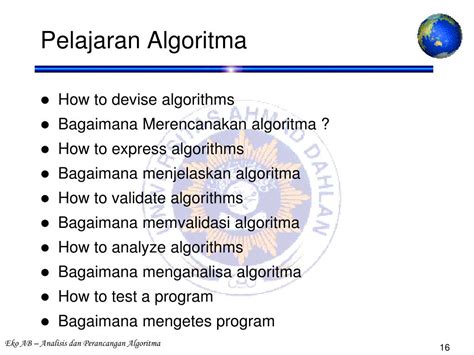 PPT Strategi Algoritma Kuliah 1 Peran Algoritma PowerPoint Presentation ID 4479615